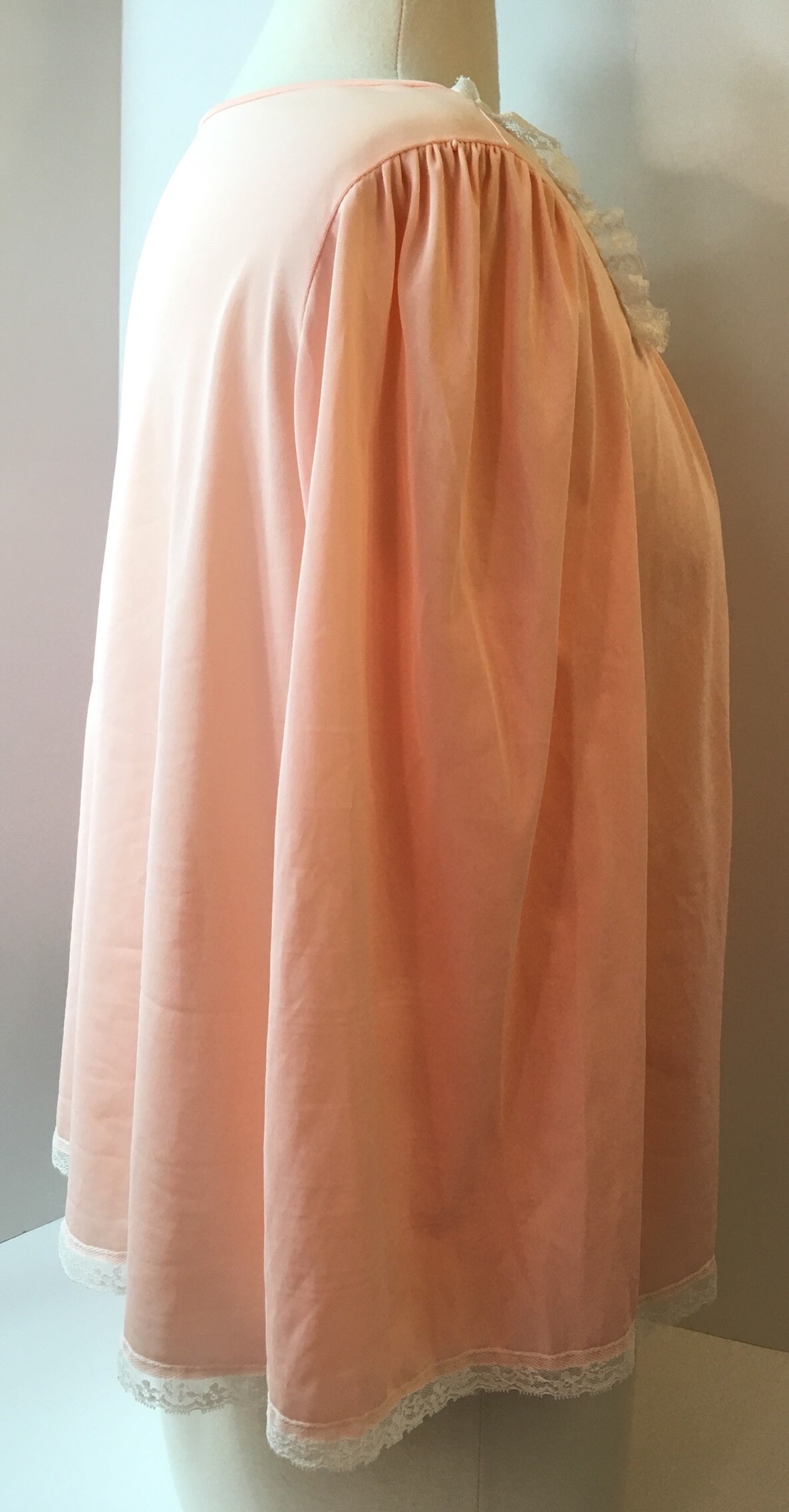Bed Jacket Vintage Nylon Bed Jacket Peach Retro Lingerie - Etsy