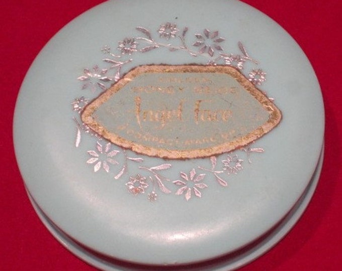 Vintage 1960s Chesebrough-ponds Angel Face Compact Makeup in Golden ...