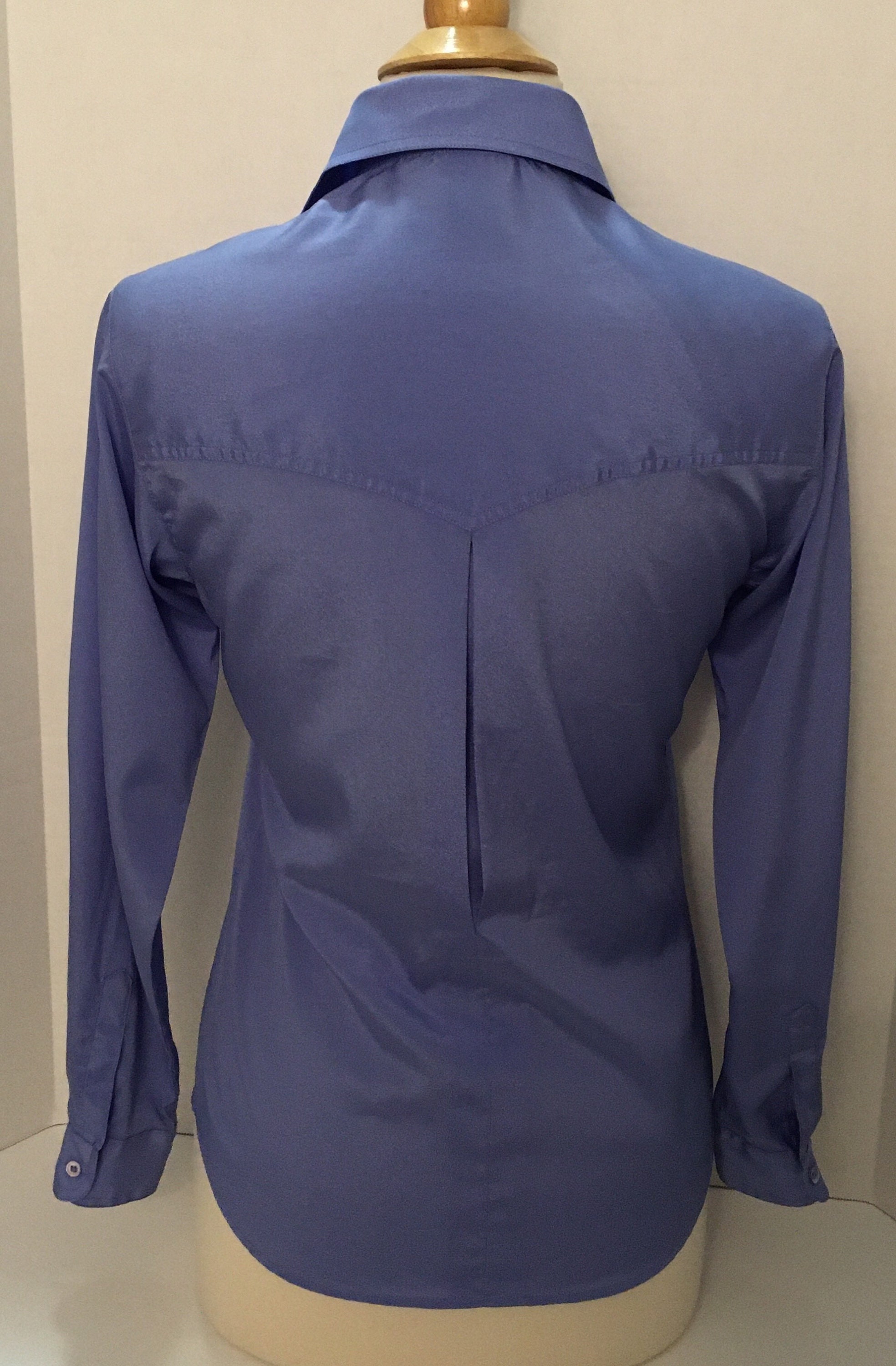 Vintage Liz Claiborne Periwinkle Long-sleeved Blouse Size 4 Extra Small ...