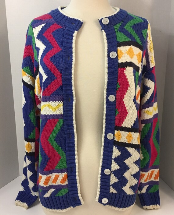 Vintage Mark Shale Weekend Wear Multi-colored Geometric - Etsy