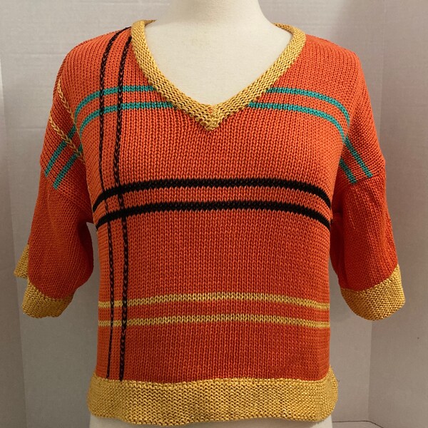 90s Vintage Cropped Sweater - Etsy