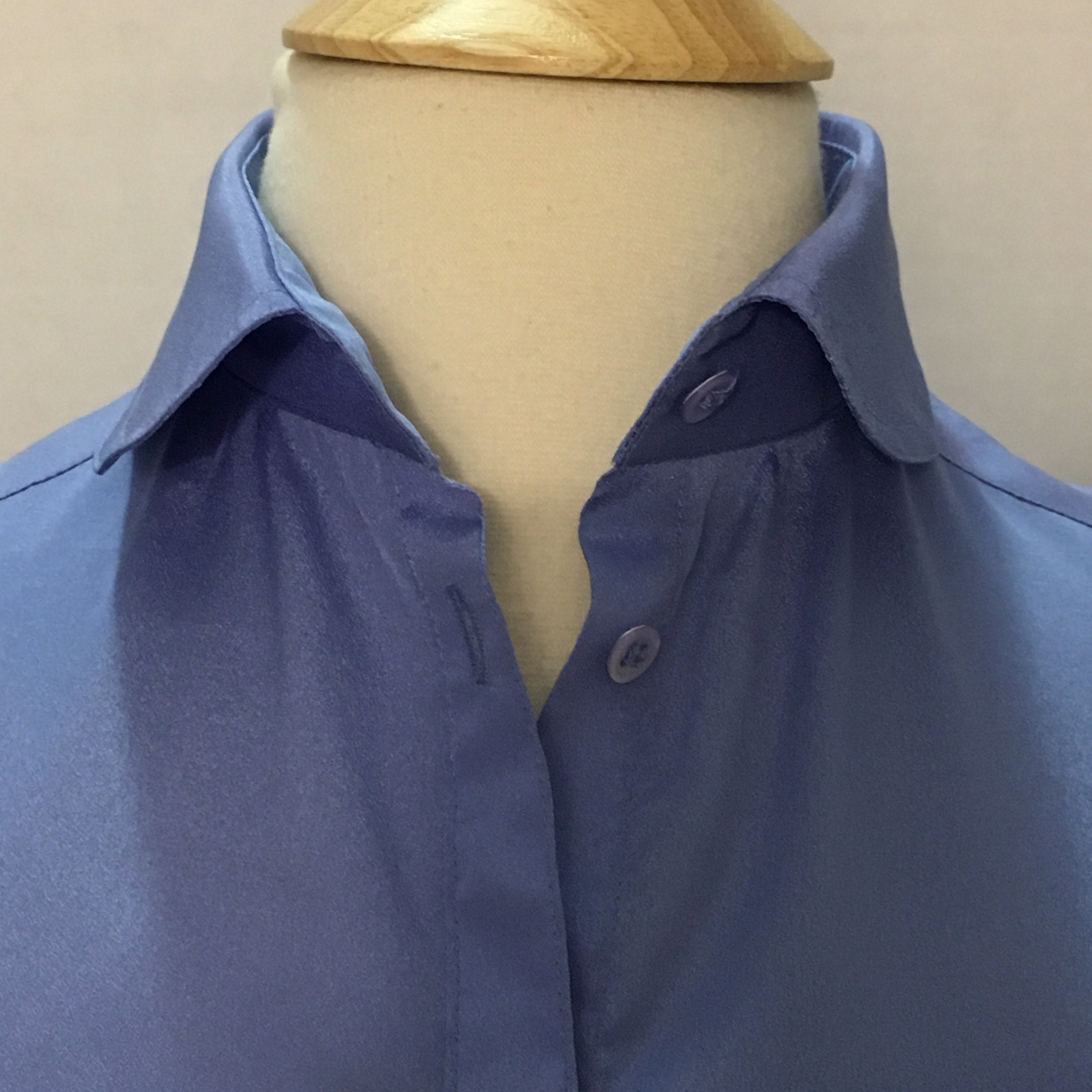 Vintage Liz Claiborne Periwinkle Long-sleeved Blouse Size 4 Extra Small ...