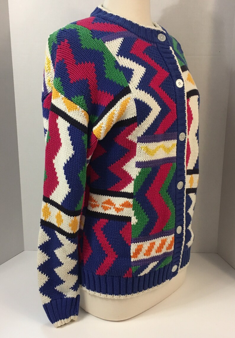 Vintage Mark Shale Weekend Wear Multi-colored Geometric - Etsy