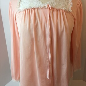 Bed Jacket Vintage Nylon Bed Jacket Peach Retro Lingerie | Etsy