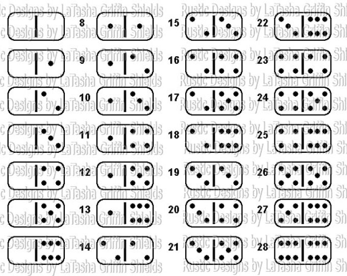Dominoes SVG & DXF, Digital File, Vector, Stencil for Large Outside ...