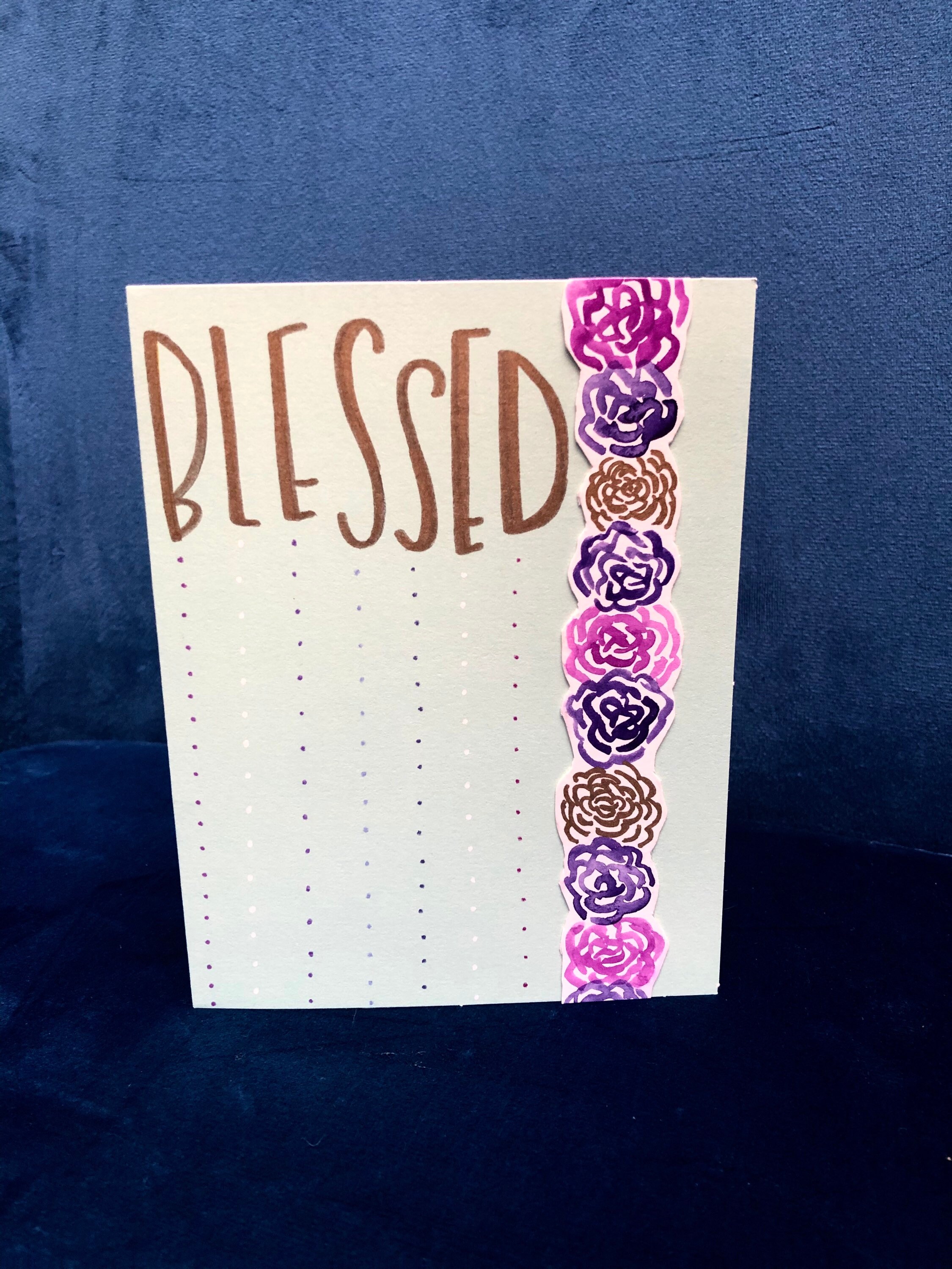 Thankful Grateful Blessed Cards - Etsy