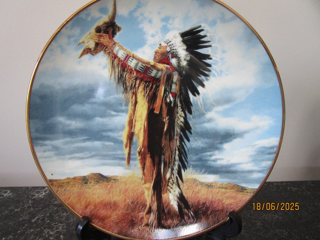 Native American Plate 'prayer to the Great Spirit' - Etsy