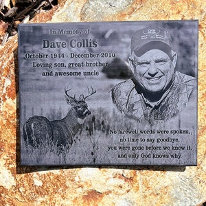 Hunting Memorial Custom Designed and Engraved Personalized Stone ...
