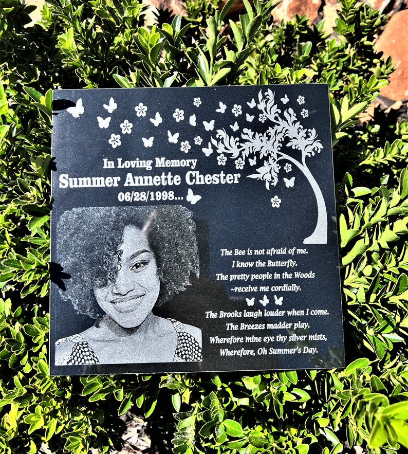 Personalized Garden Plaque Custom Designed and Engraved Stone - Etsy