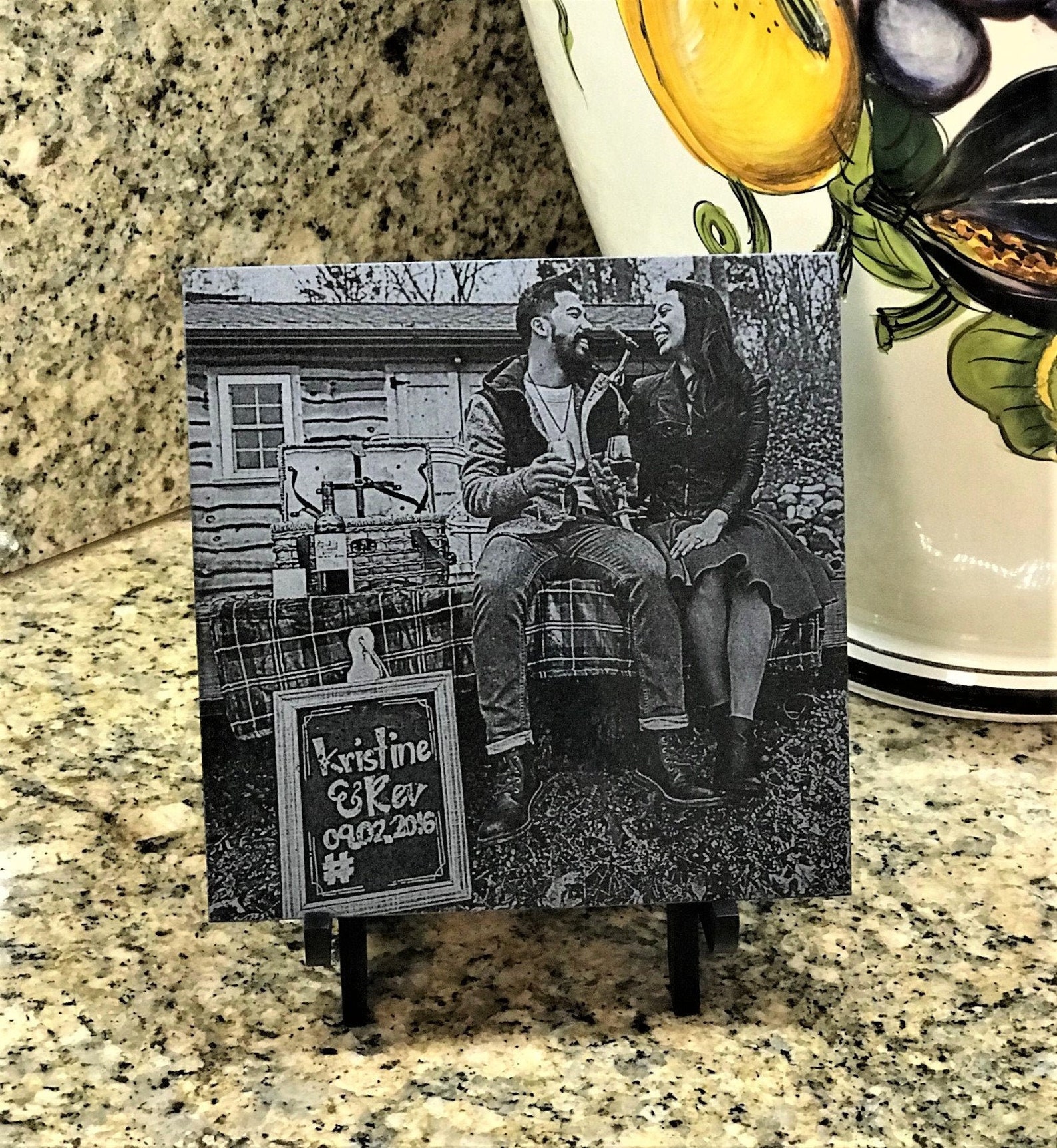 Custom Engraved Granite/marble Wedding Anniversary Gift - Etsy