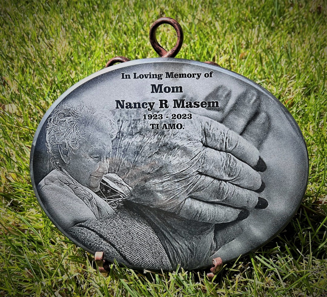 Custom Designed and Engraved Personalized Stone Memorial, Laser ...