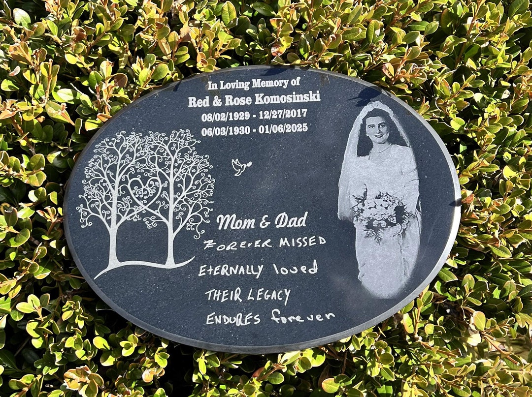 Handwritten Messages Engraved on Stone, Memorial Stone Custom Designed ...