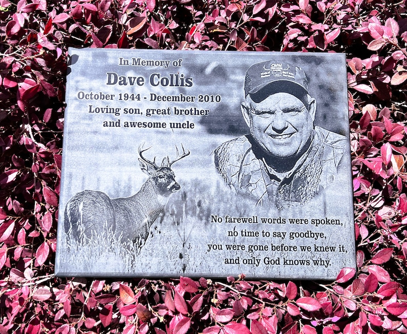 Hunting Memorial Custom Designed and Engraved Personalized Stone ...