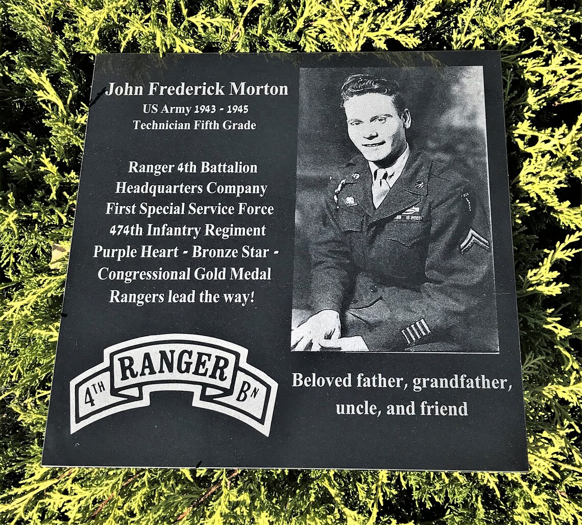 Military Soldier Custom Design Memorial Plaque, Veteran Soldier ...