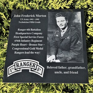 Custom Design Military Soldier Memorial Stones, Veteran Memorial ...