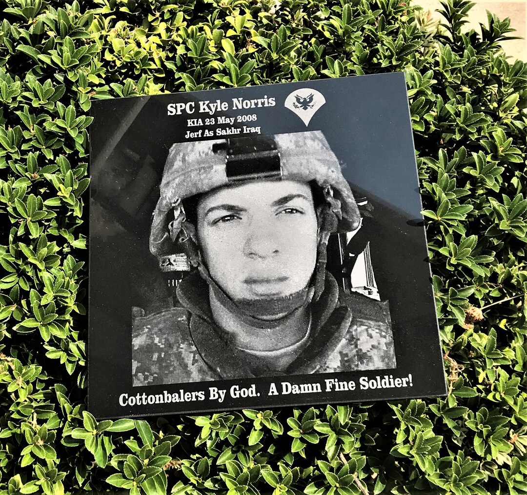 Commemorative Veteran Soldier Memorial Marker, Personalized Designs for ...