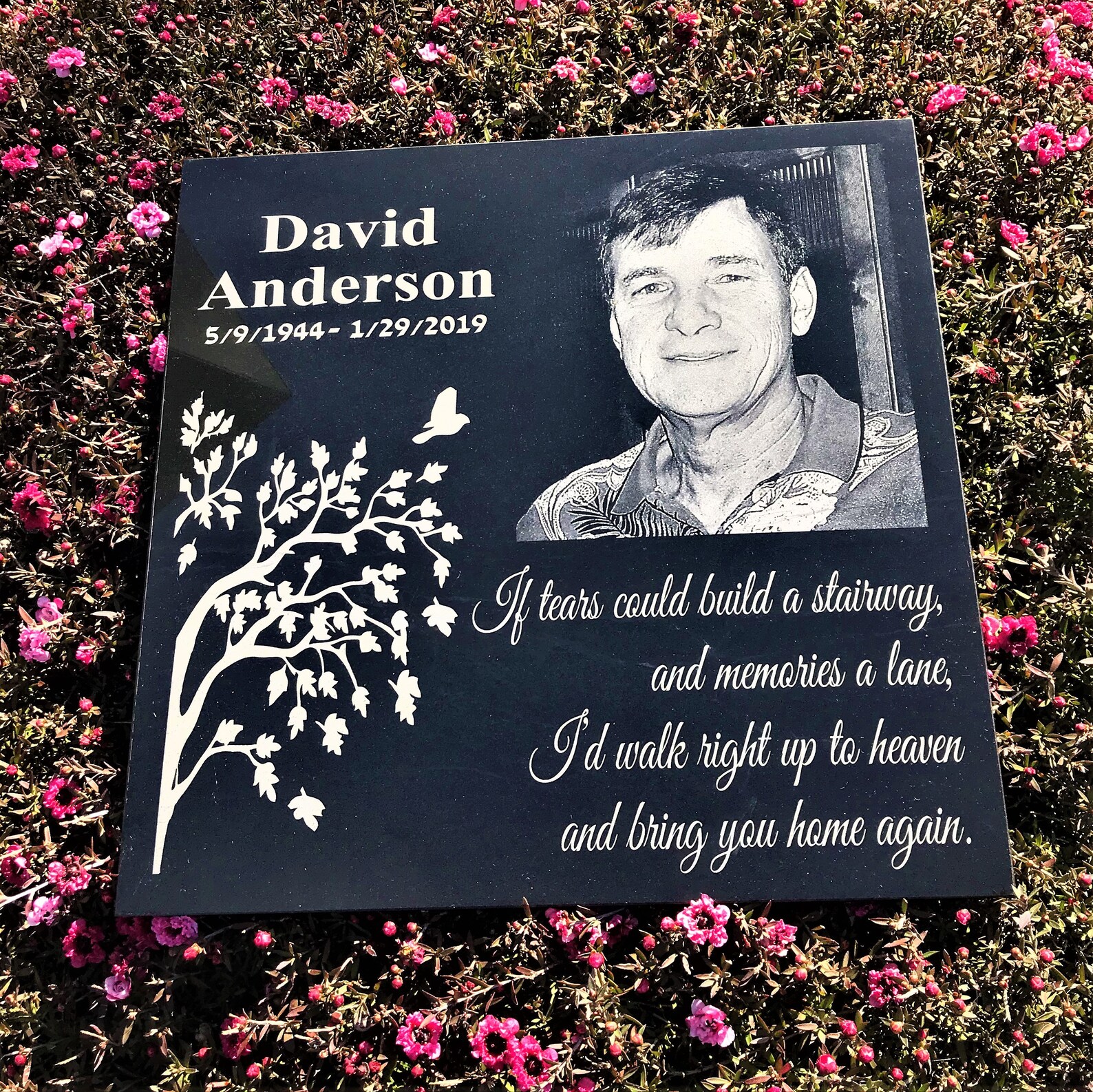 Custom Designed and Engraved Garden Memorial Garden Memorial - Etsy