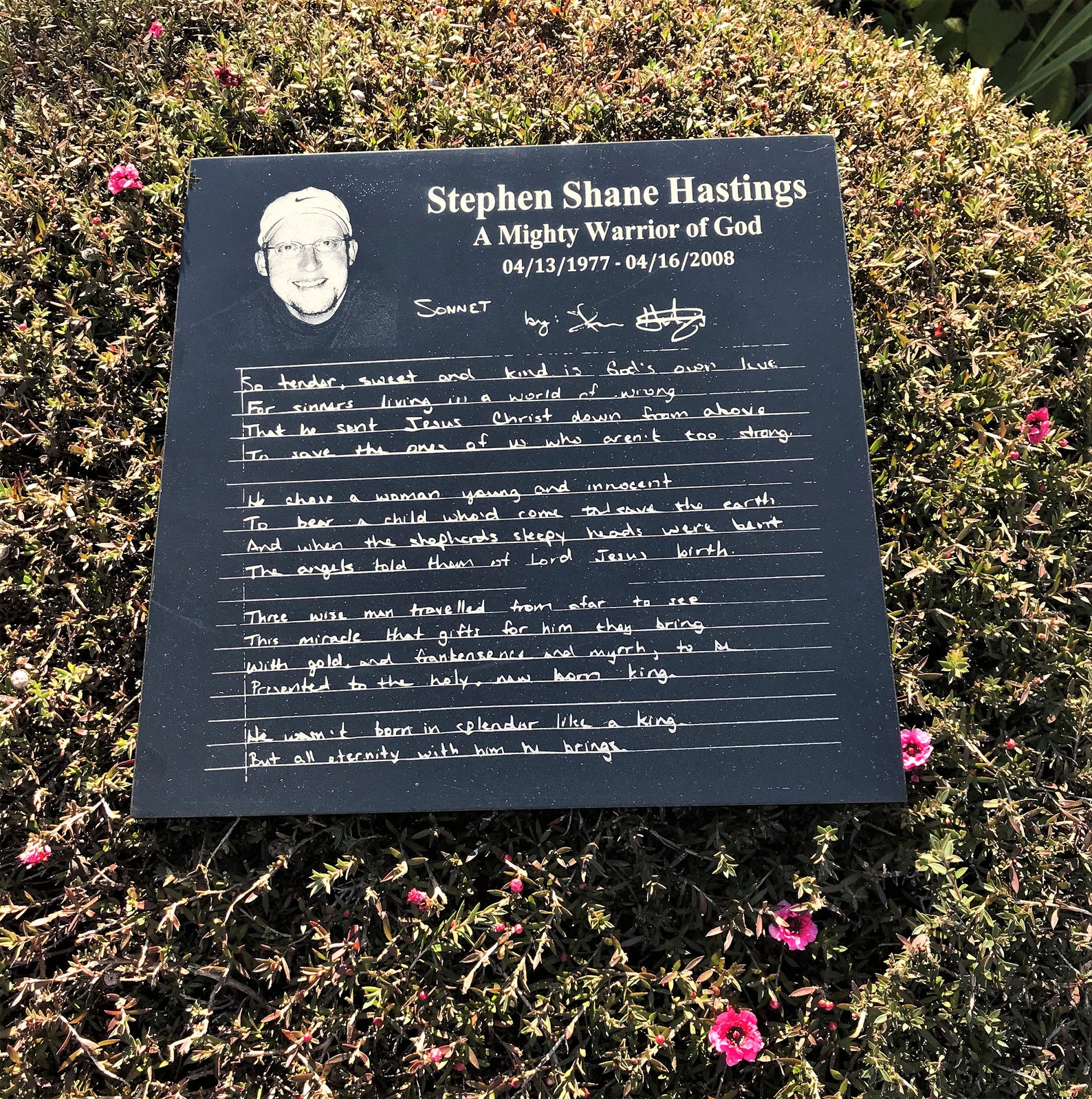 Handwritten Personalized Messages Engraved on Stone Memorial | Etsy