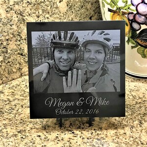 Custom Engraved Granite/marble Wedding Anniversary Gift, Engagement ...