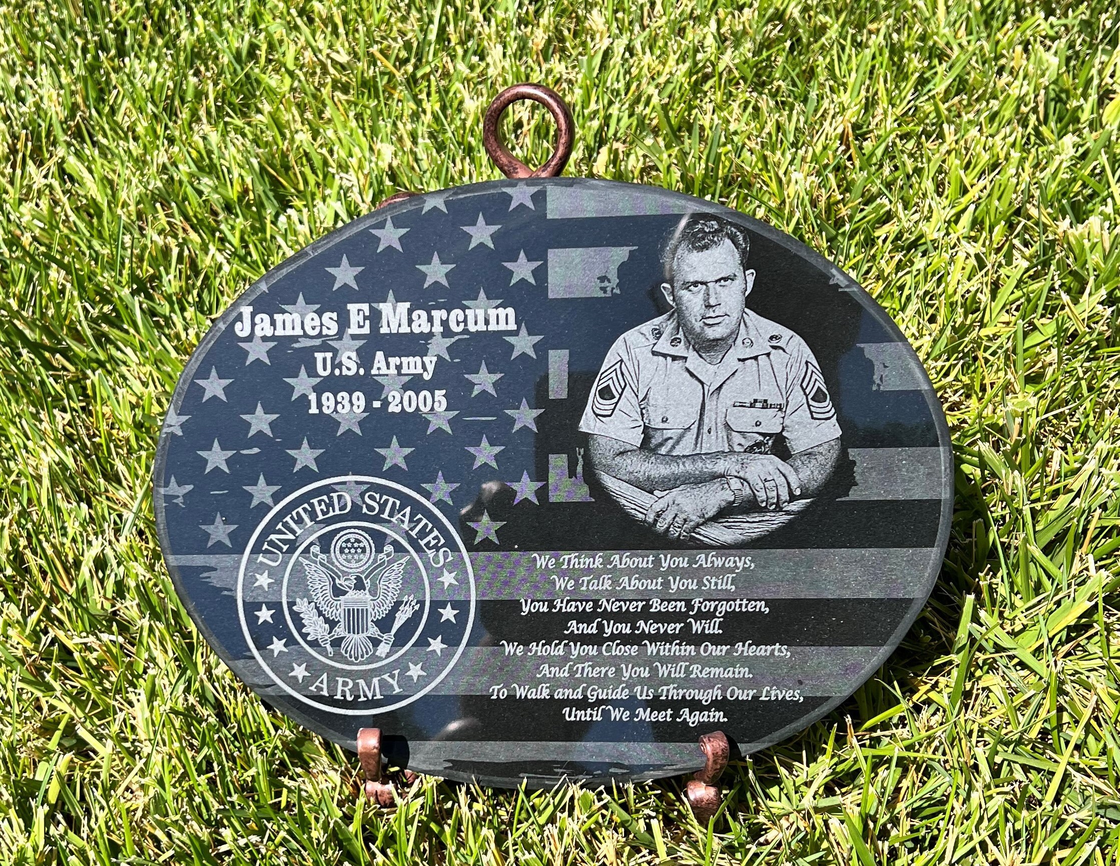 Custom Design Veteran Stone Memorial, Military Soldier Memorial ...