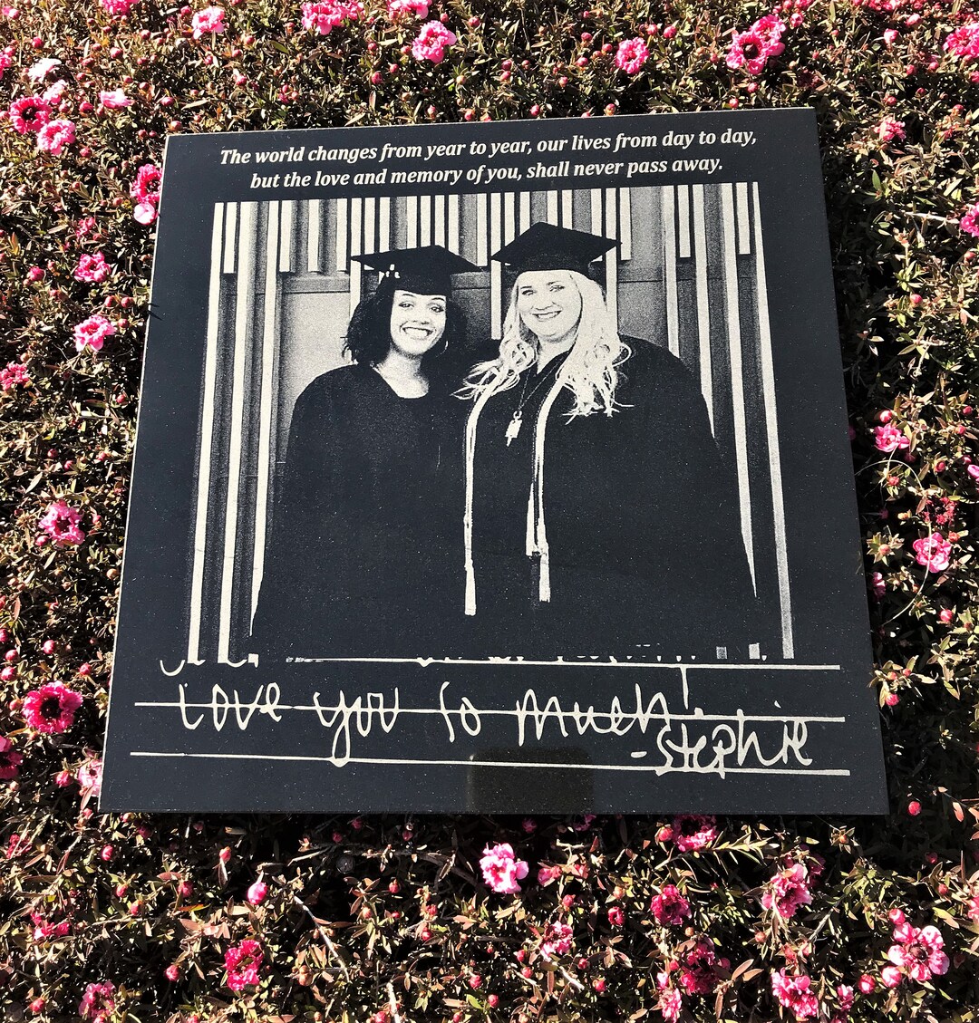 Handwritten Messages Engraved on Stone, Memorial Stone Custom Designed ...
