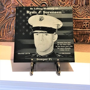 Handwritten Military Soldier Stone Memorial, Veteran Memorial ...