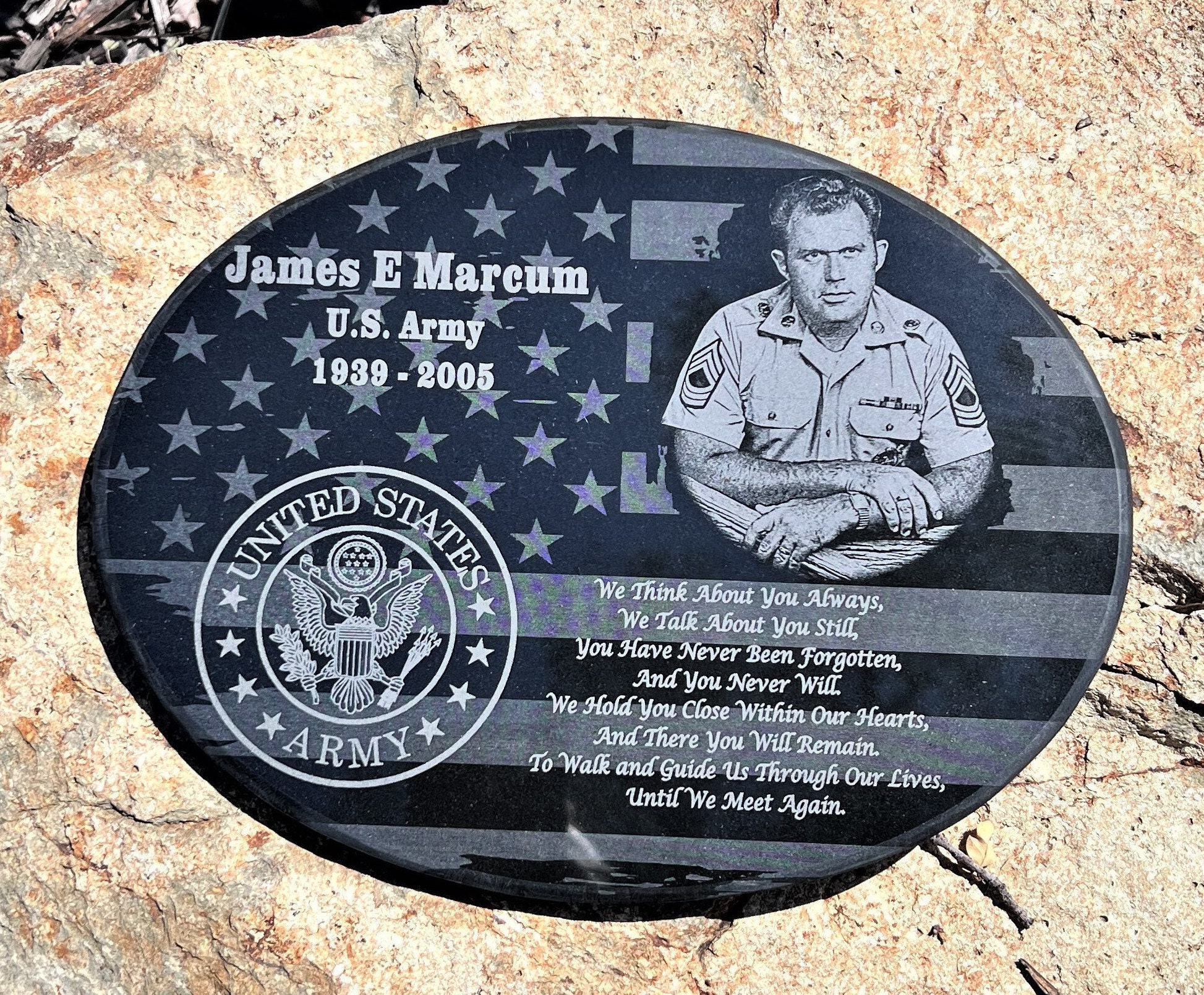 Custom Design Veteran Stone Memorial, Military Soldier Memorial ...