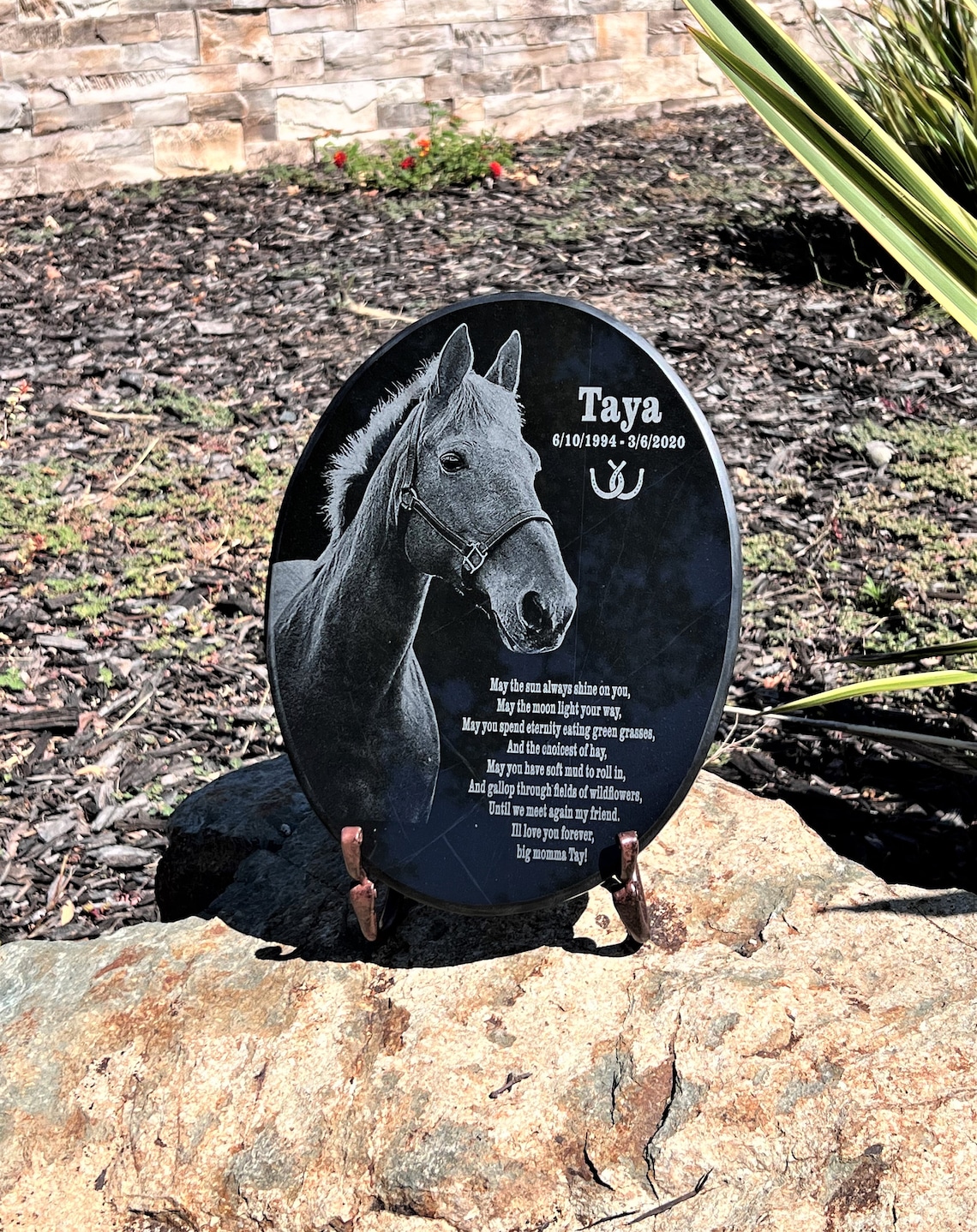 Equestrian Horse Barn Marker Plaques, Dressage Horse Memorial Custom ...