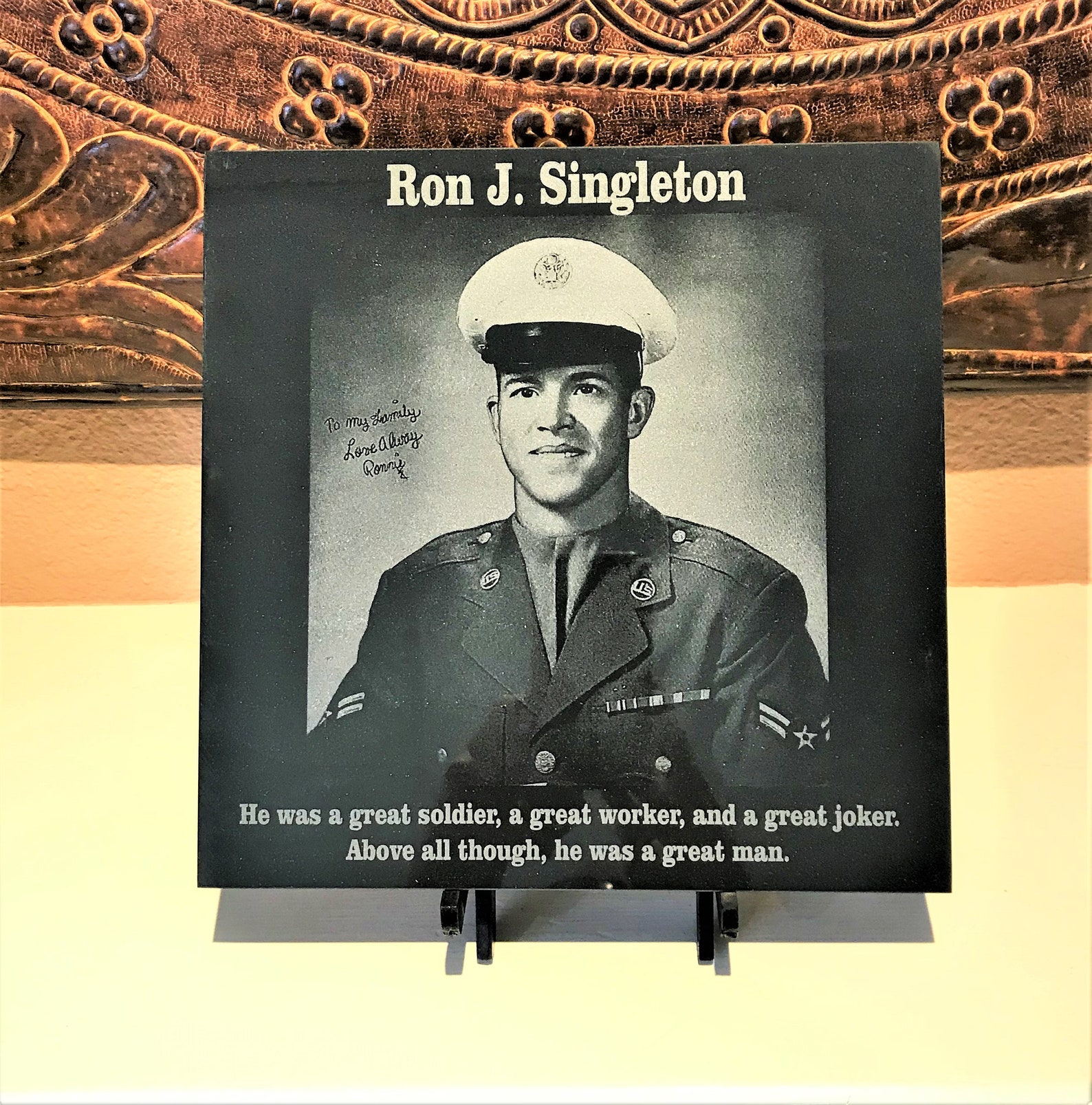 Custom Design Military Soldier Memorial Plaque Veteran - Etsy