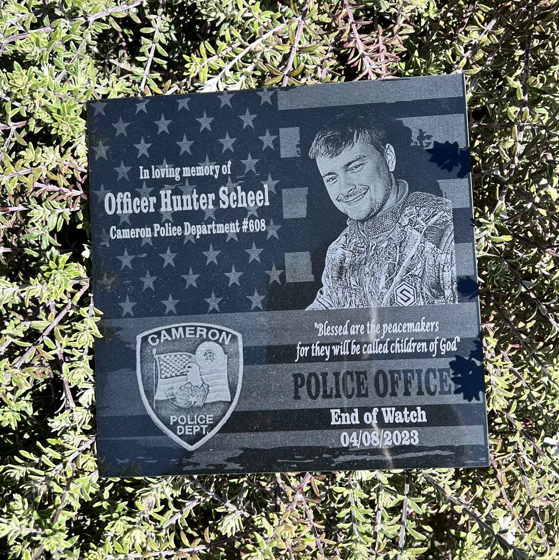 Police Officer End of Watch Custom Designed Memorial, Custom Designed ...
