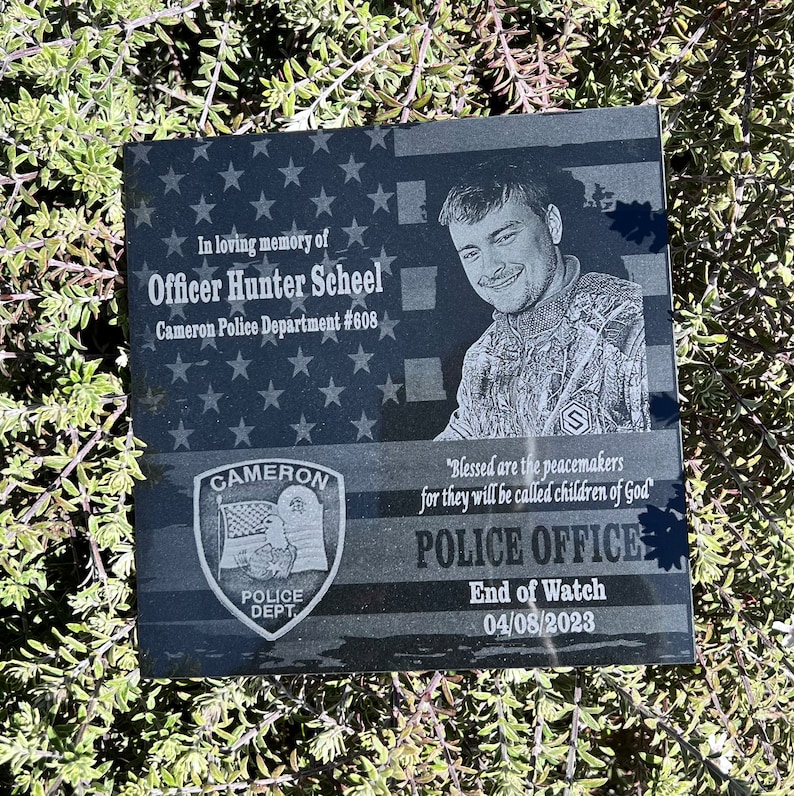 Police Officer End of Watch Custom Designed Memorial, Custom Designed ...