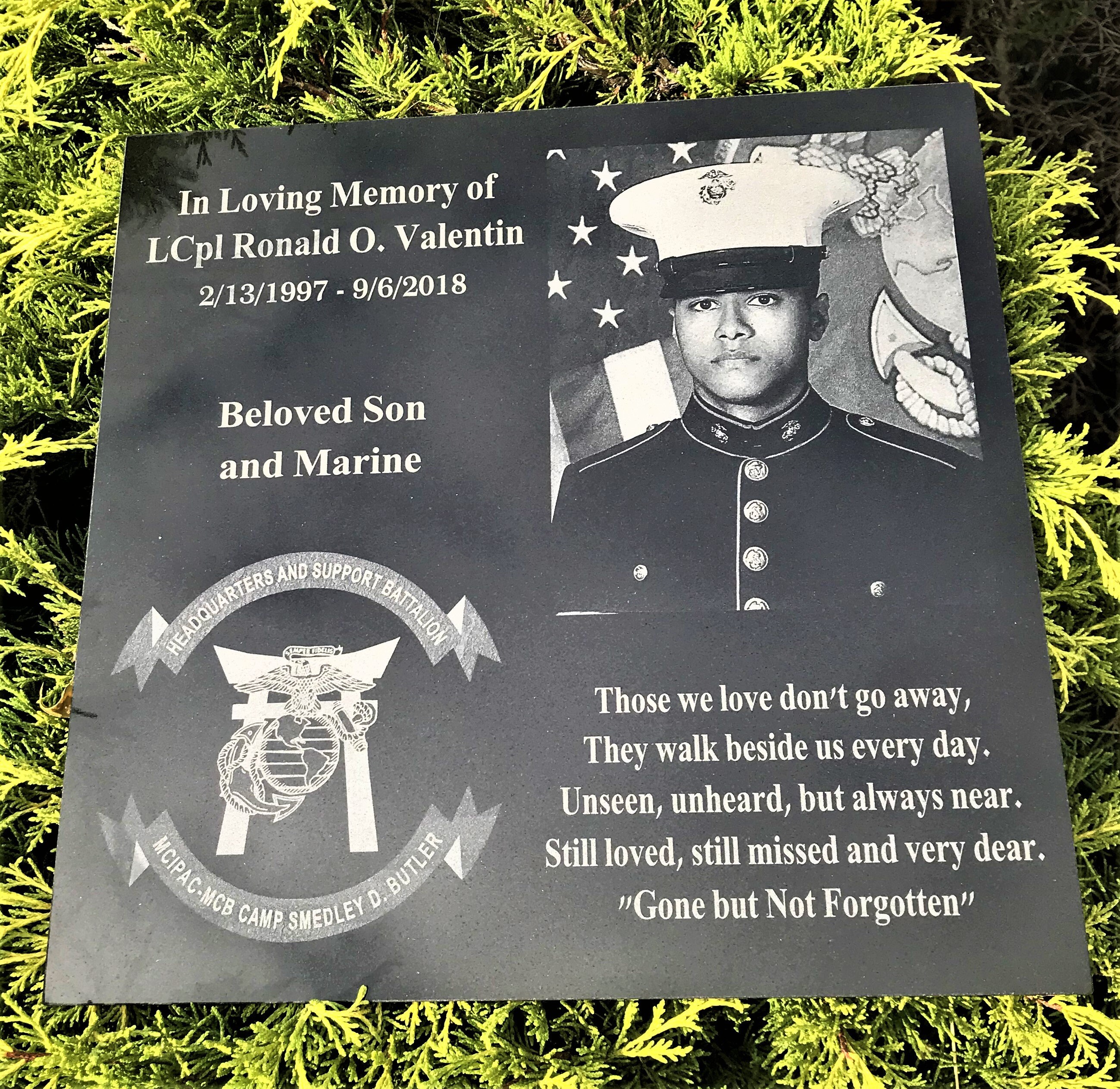 Custom Design Military Soldier Stone Memorial, Veteran Memorial ...