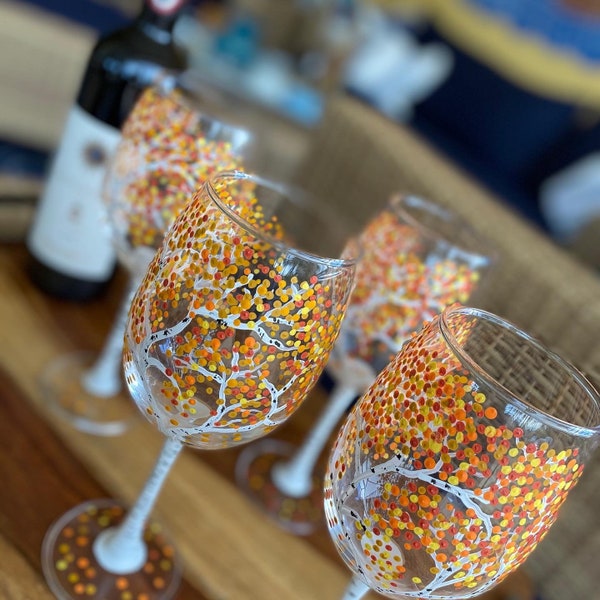 Spring Wine Glasses - Etsy