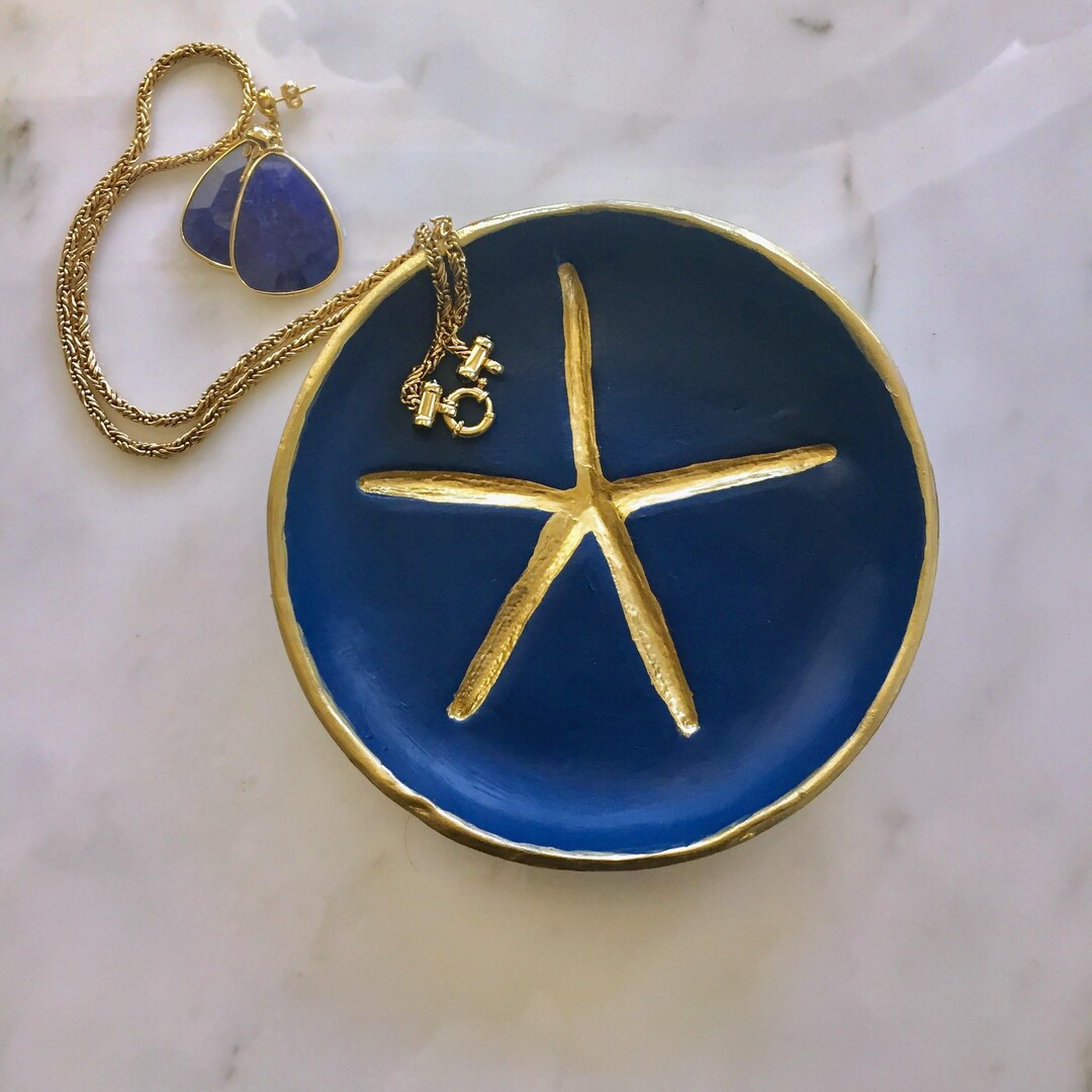 Starfish Ring Dish in Clay trinket Dish-holiday Gift Beach Decor ...