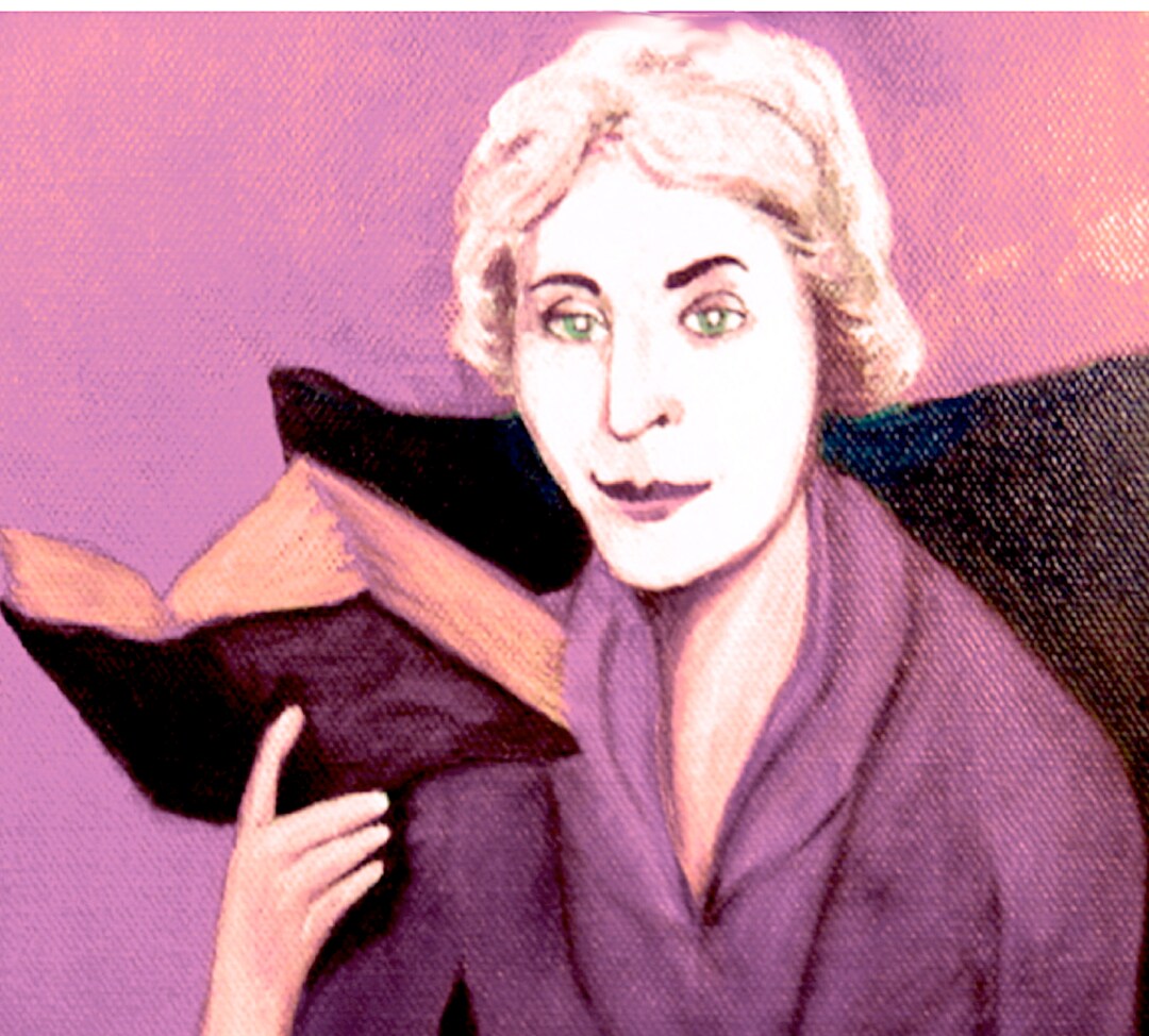 WELL READ WOMAN Intimate 8 X 10 Portrait Giclée Print of an Original ...