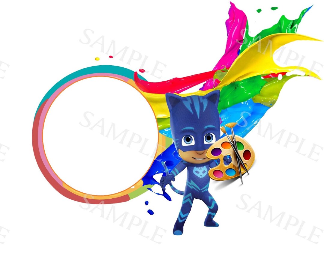 Catboy Birthday Tags, Paint Party, Art Party, Happy Birthday Tags ...