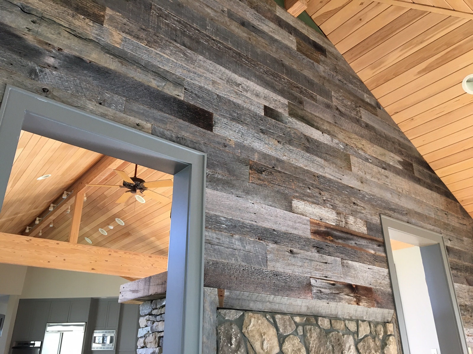 Reclaimed Barnwood Paneling, Weathered Gray - Etsy