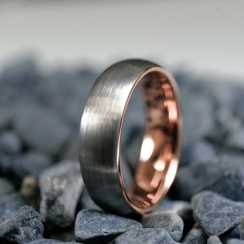 Brushed Silver Ring - Etsy