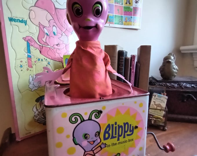1968 Mattel Blippy Jack in the Box Alien - Etsy