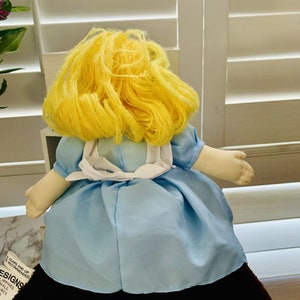 Vintage Alma Tell-a-story Alice in Wonderland Doll Handmade Doll Soft ...