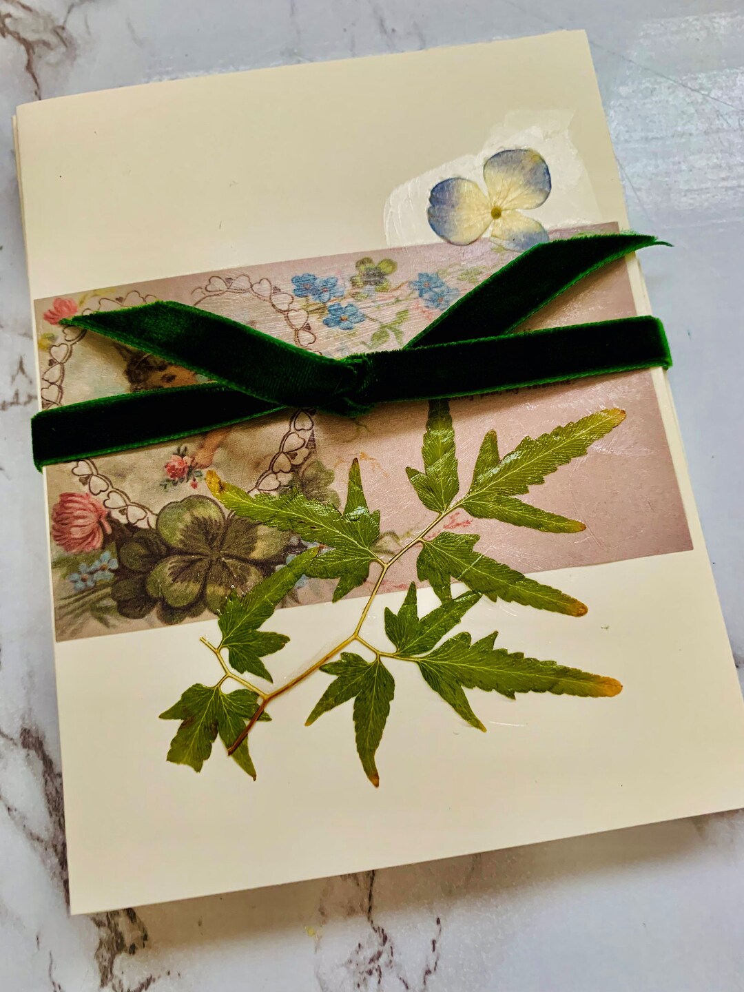 Five Pressed Flower Note Cards, One-of-a-kind Notes, Stationery Notes ...