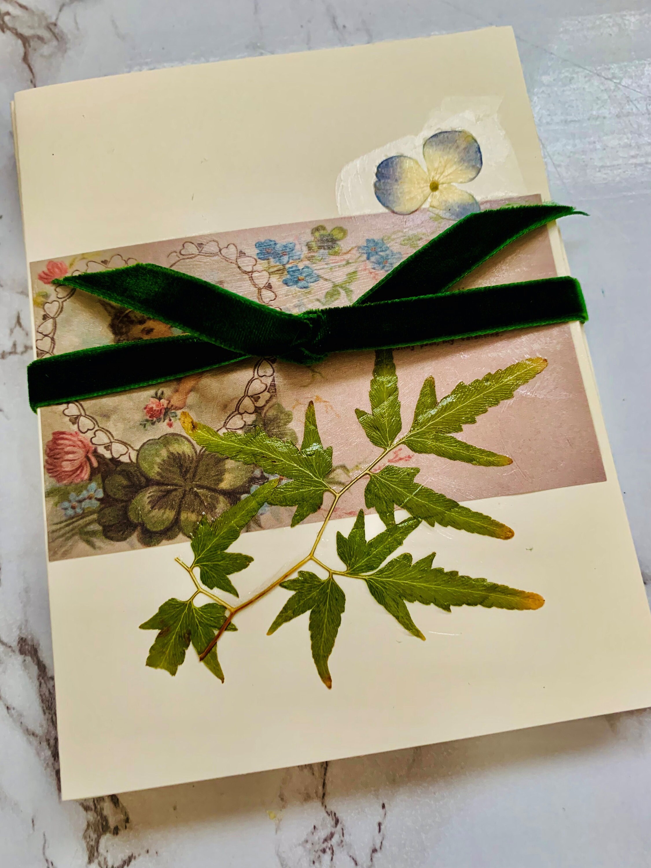 Five Pressed Flower Note Cards, One-of-a-kind Notes, Stationery Notes ...