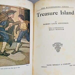 Vintage Treasure Island Robert L. Stevenson 1916; Collectible Book ...