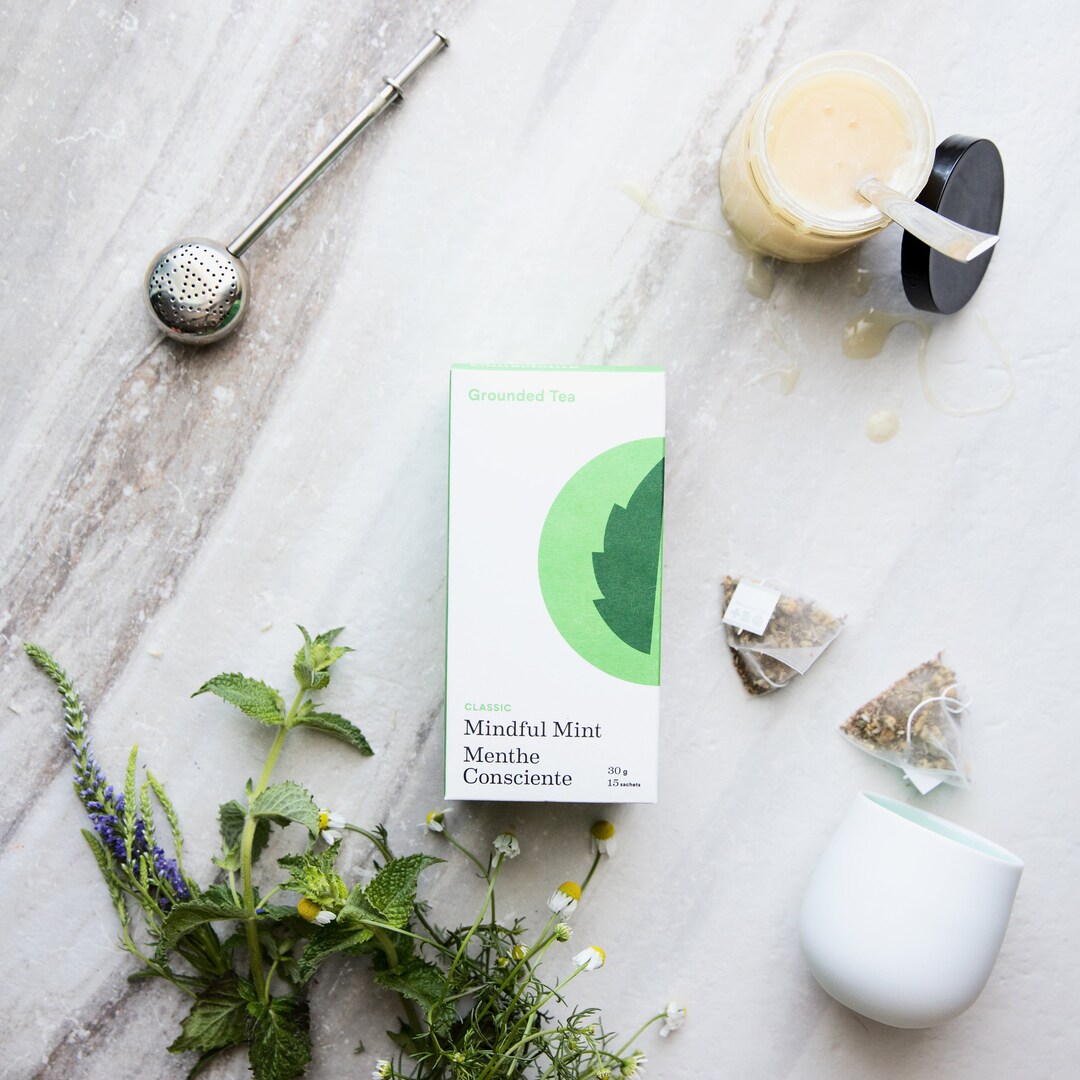 Mindful Mint, Peppermint Tea, Herbal Mint Tea, Grounded Tea, Caffeine ...