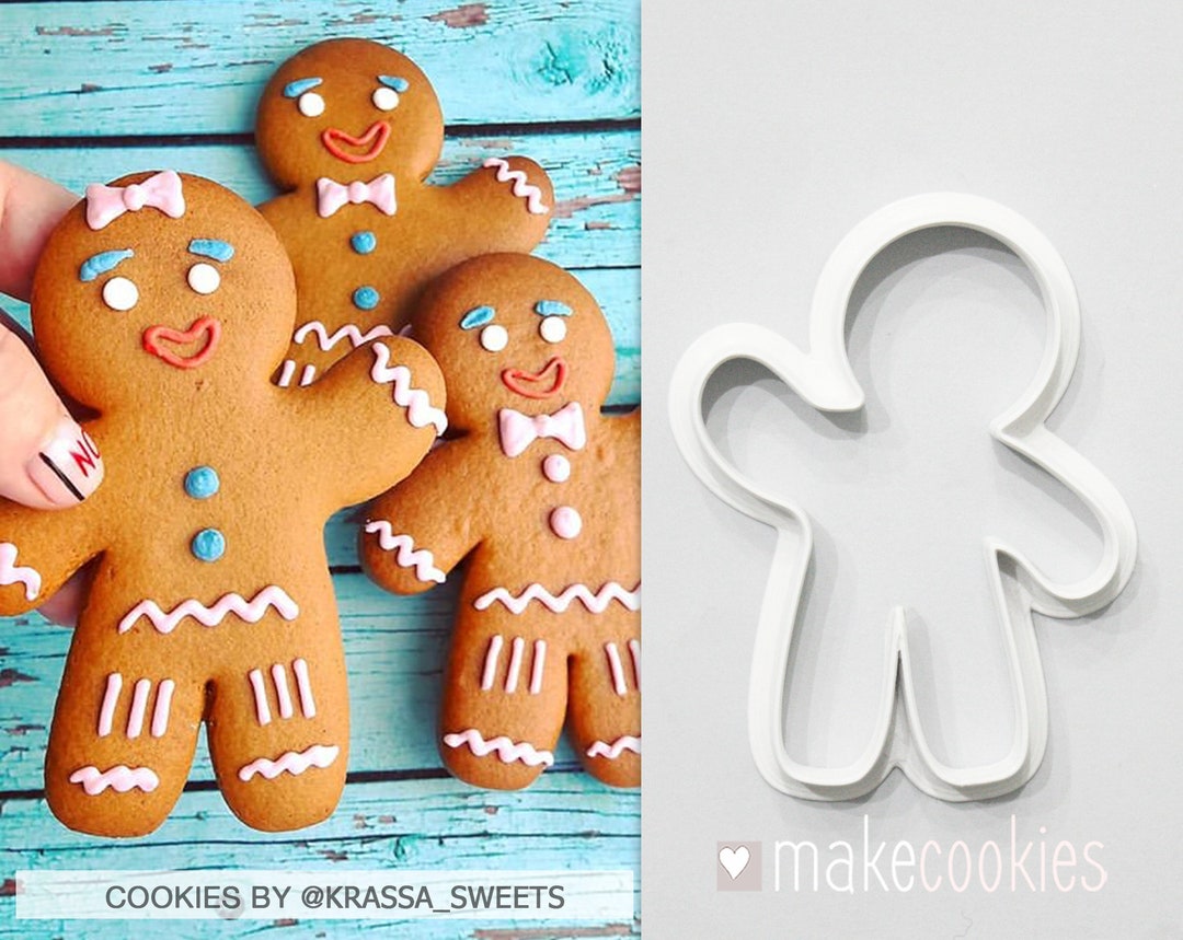 Gingerbread Man Cookie Cutter Christmas Cookie Cutters - Etsy