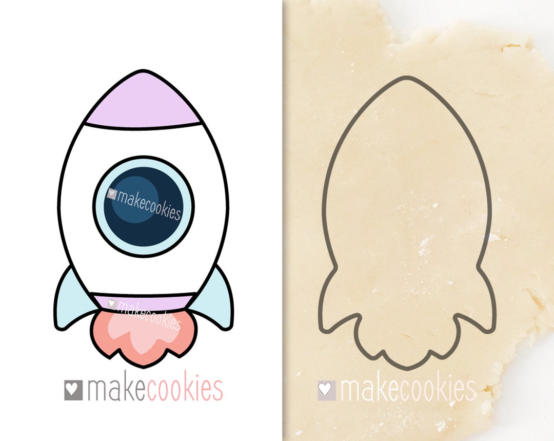 Rocket Cookie Cutter Fondant Cutter Space and Science - Etsy