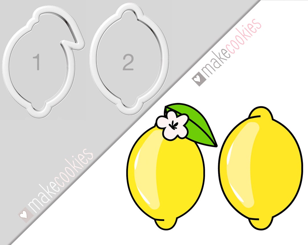 Lemon Cookie Cutter, Cookie Cutters, Fruit Cookie Cutter, Cookie Mold ...