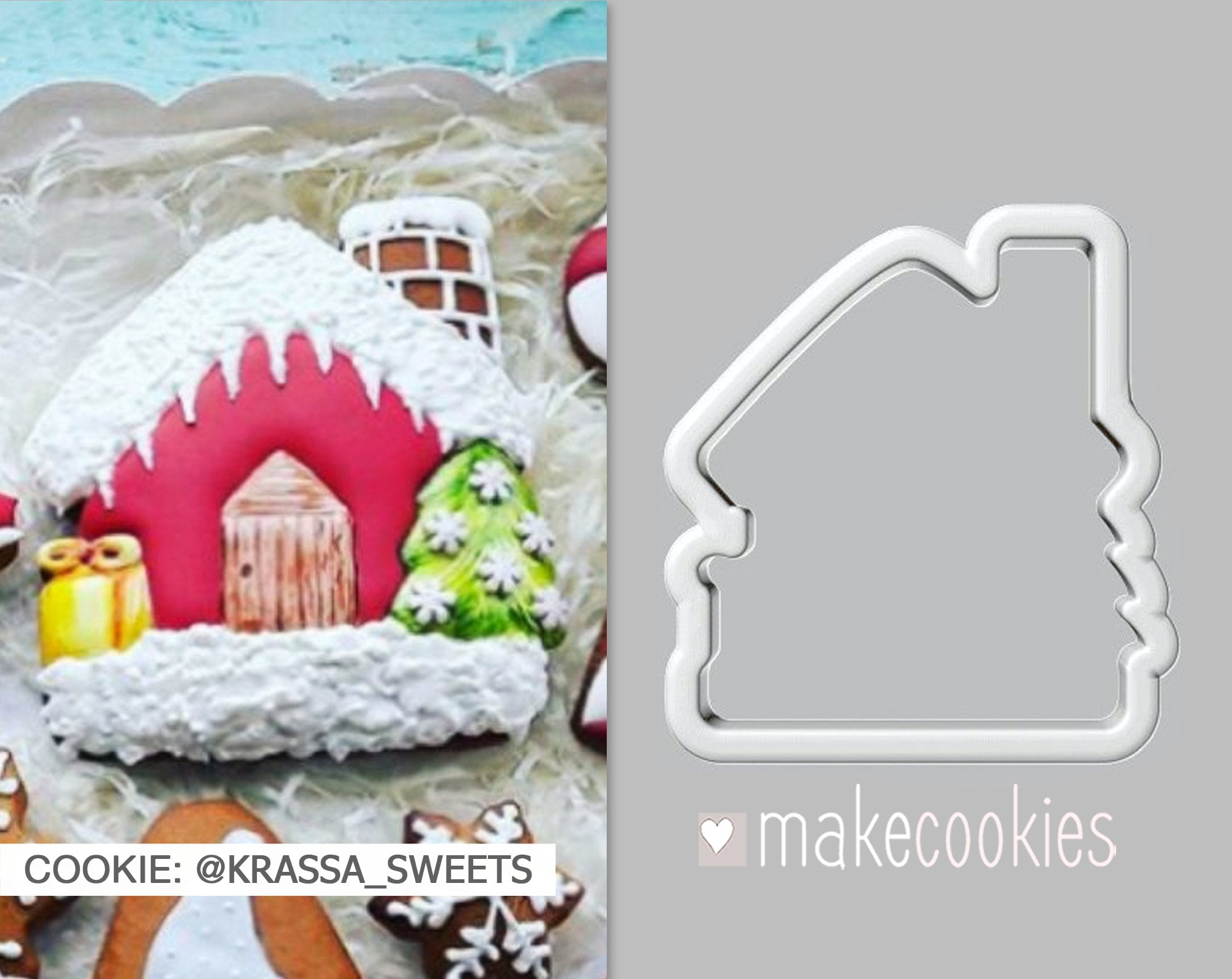 House Cookie Cutter Christmas cutters Gingerbread House | Etsy