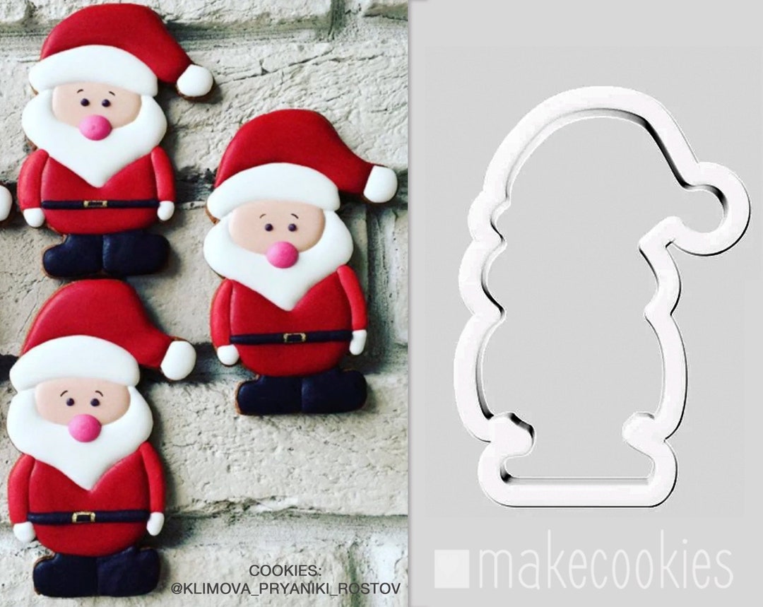 Santa Claus Cookie Cutter, Christmas Cutters, Christmas Cookie Cutter ...