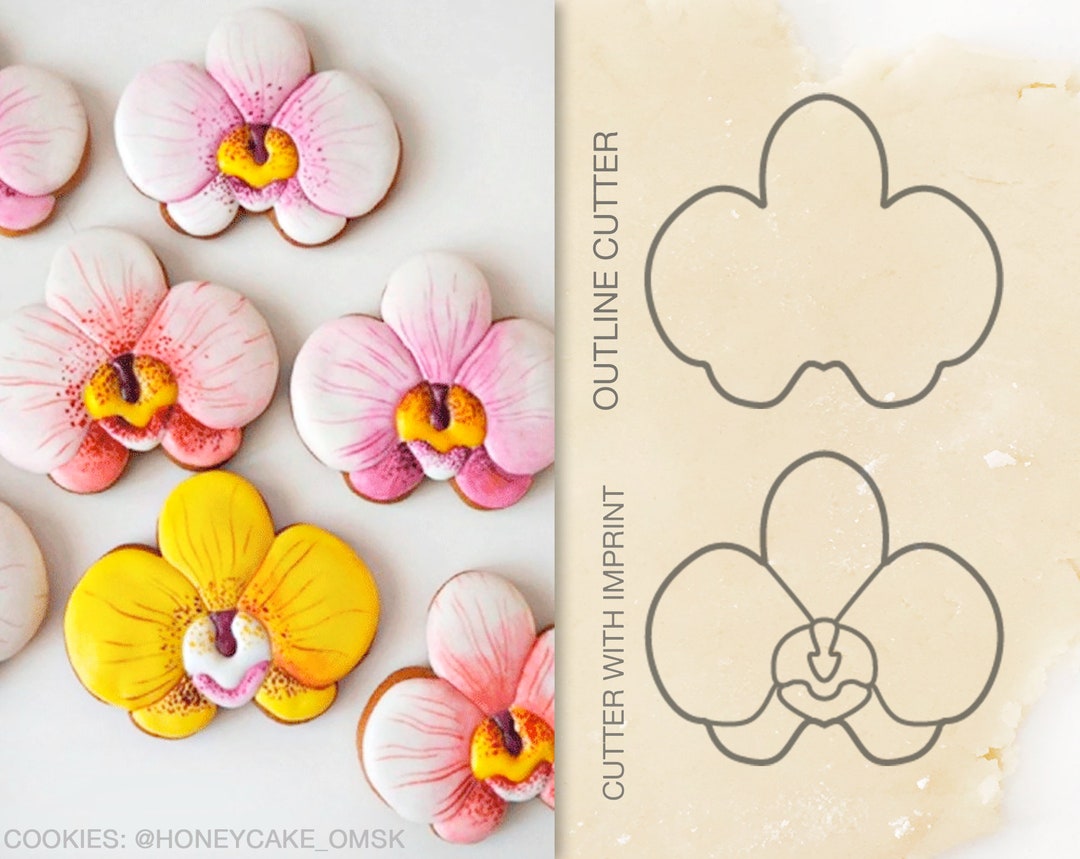Orchid Cookie Cutter Flower Cookie Cutter Mother's Day - Etsy